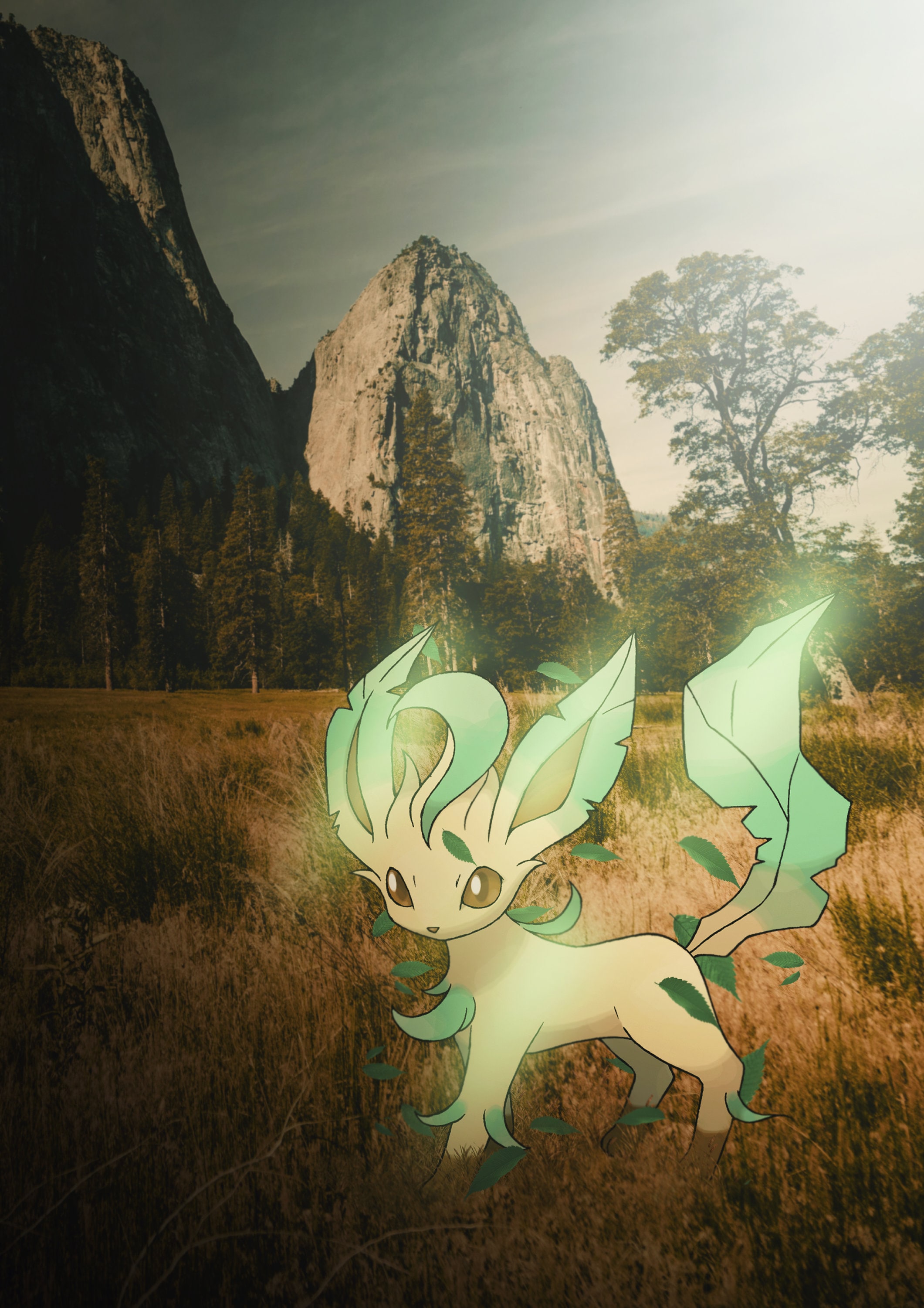 Pokemon Poster A4, Leafeon, Leafeon Poster, Childrens Gift, Decor ...