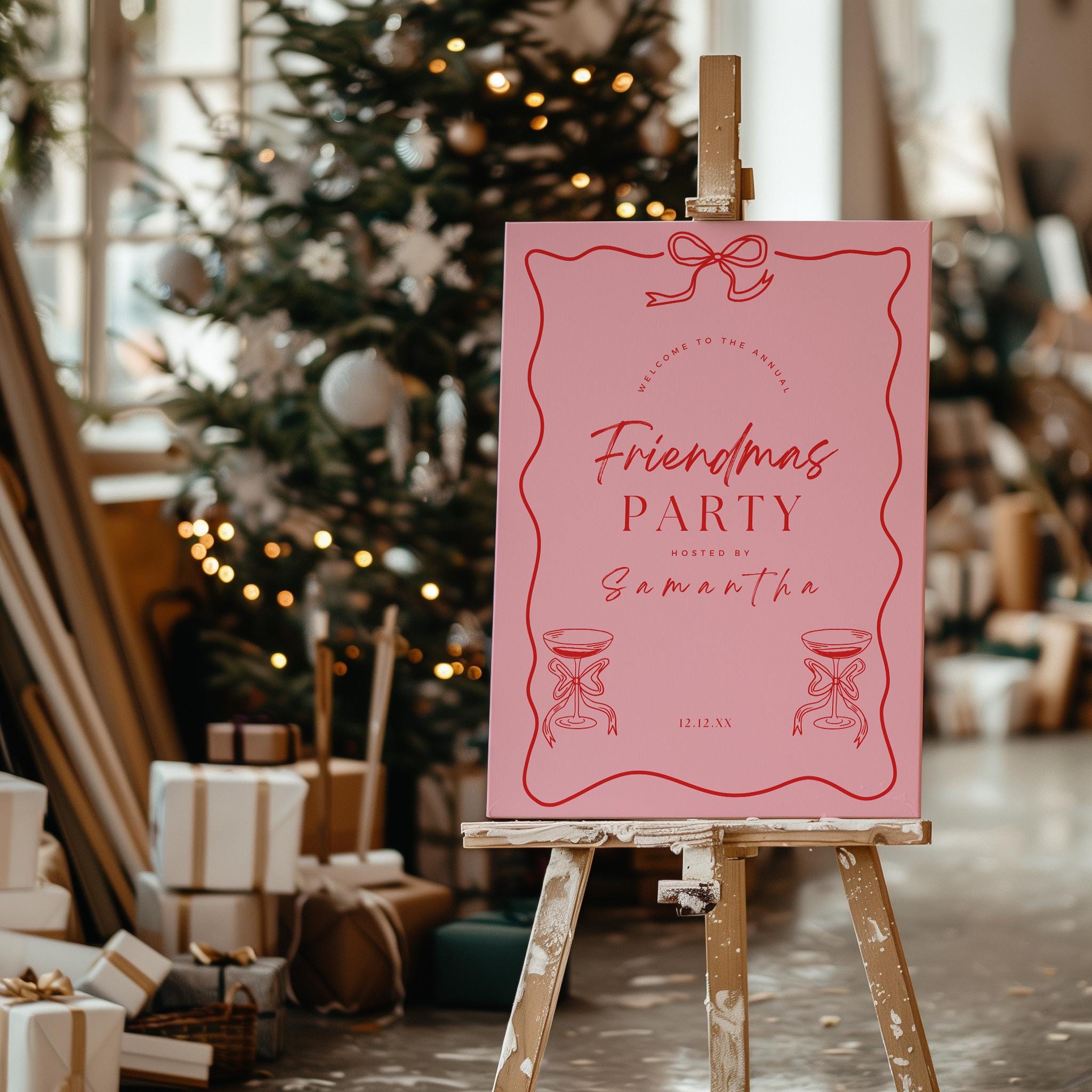 Christmas Welcome Sign, Welcome Poster, Printable Welcome Sign ...