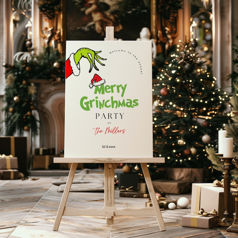 Christmas Welcome Sign, Welcome Poster, Printable Welcome Sign ...