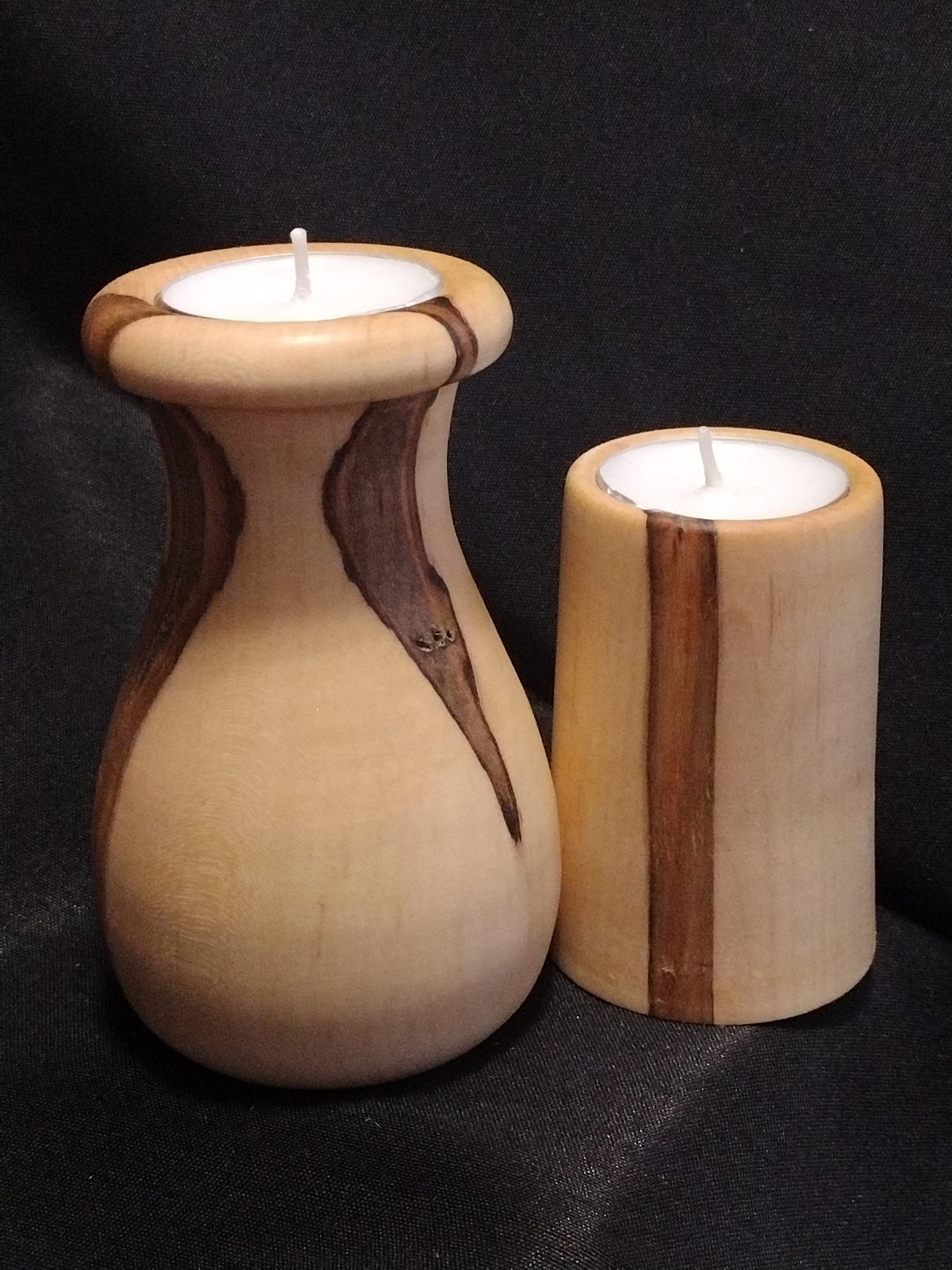 Lathe Turned Candle Holders - Etsy