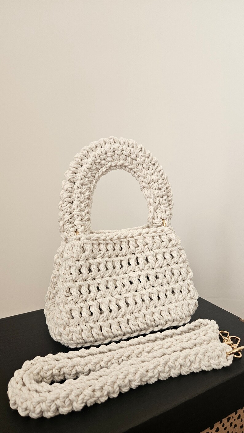 Chic Summer Mini Macrame Crochet Bag - Etsy