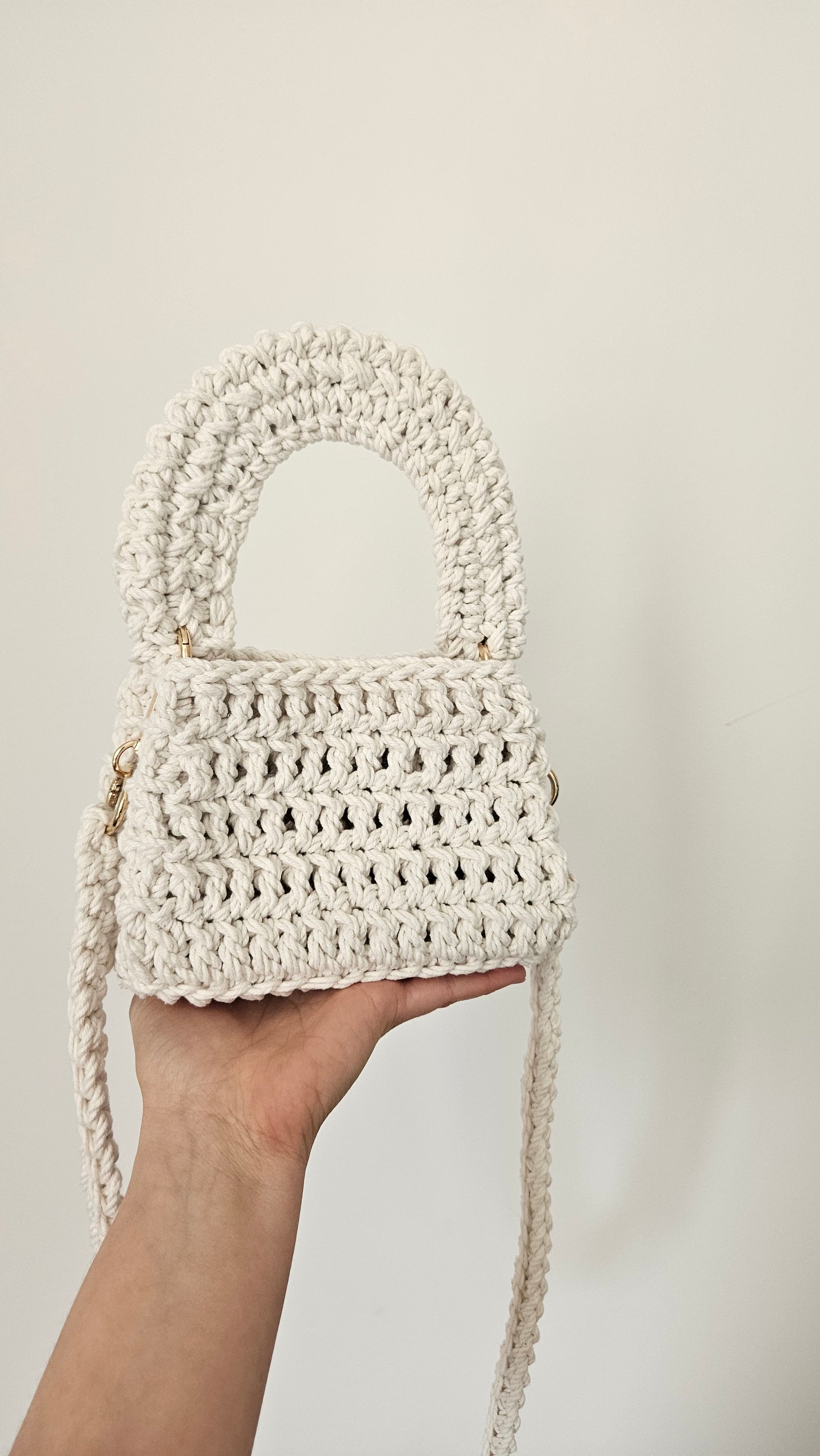 Chic Summer Mini Macrame Crochet Bag - Etsy
