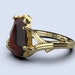 Red Garnet Coffin Ring: 925 Sterling Silver, Halloween Theme - Etsy