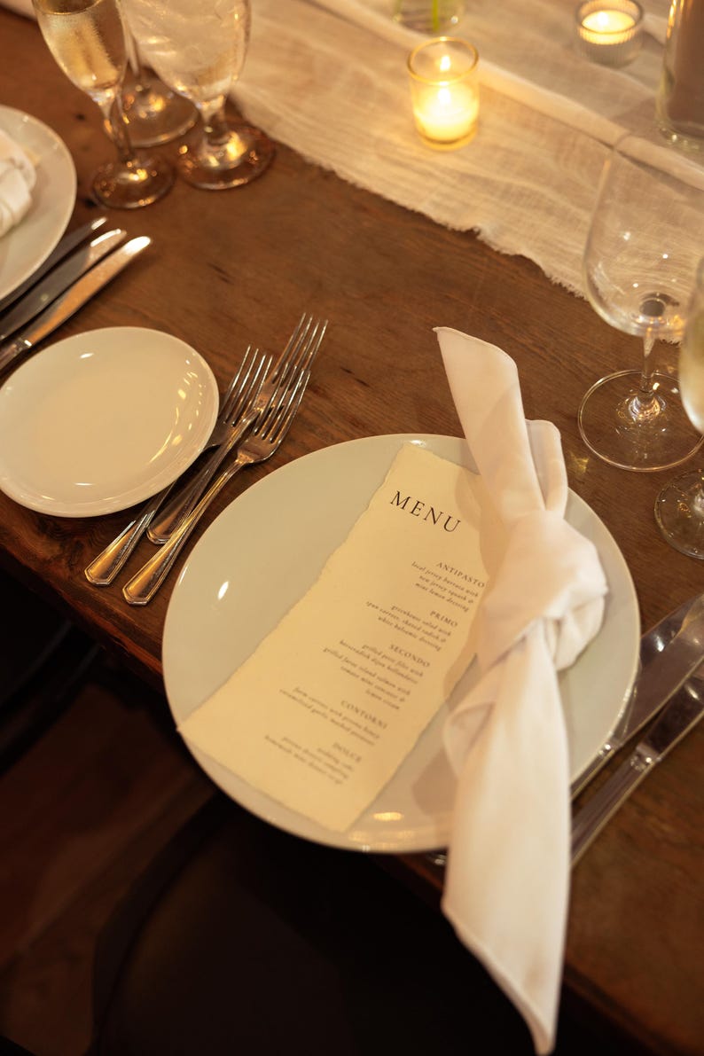 Italian Wedding Menu, Classic Timeless Wedding Menu, Editable Wedding ...