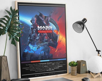 Mass Effect Legendary Edition Poster - Etsy