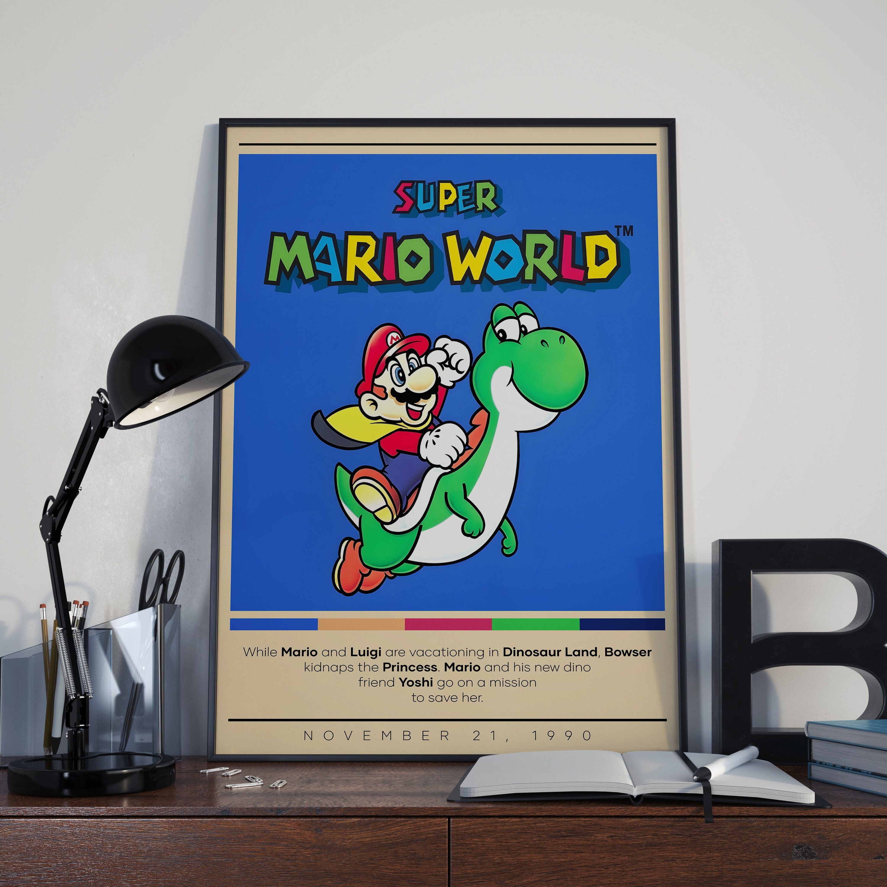 Super Mario World 1990 Poster | Gaming Poster sold by Ian Rogers | SKU ...