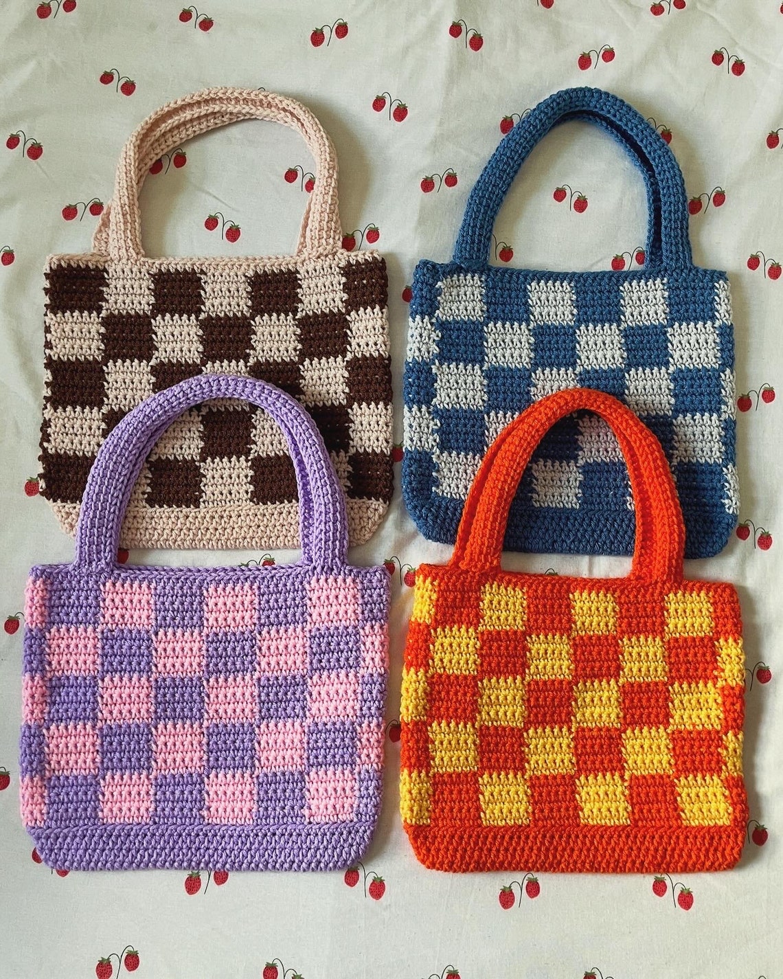 Checkmate Tote Bag PDF Crochet Pattern - Etsy