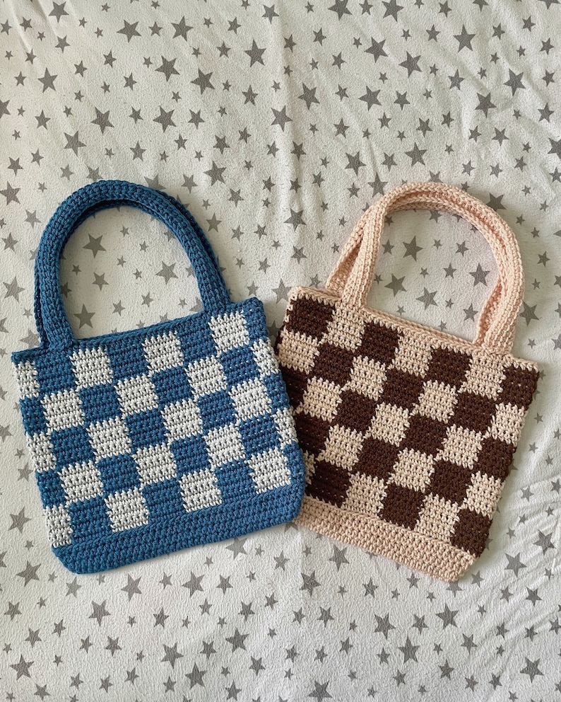 Checkmate Tote Bag PDF Crochet Pattern - Etsy