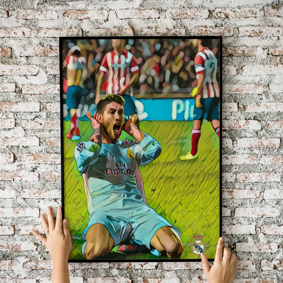 Sergio Ramos Poster Ready to Print in High Quality, Real Madrid, Ramos ...