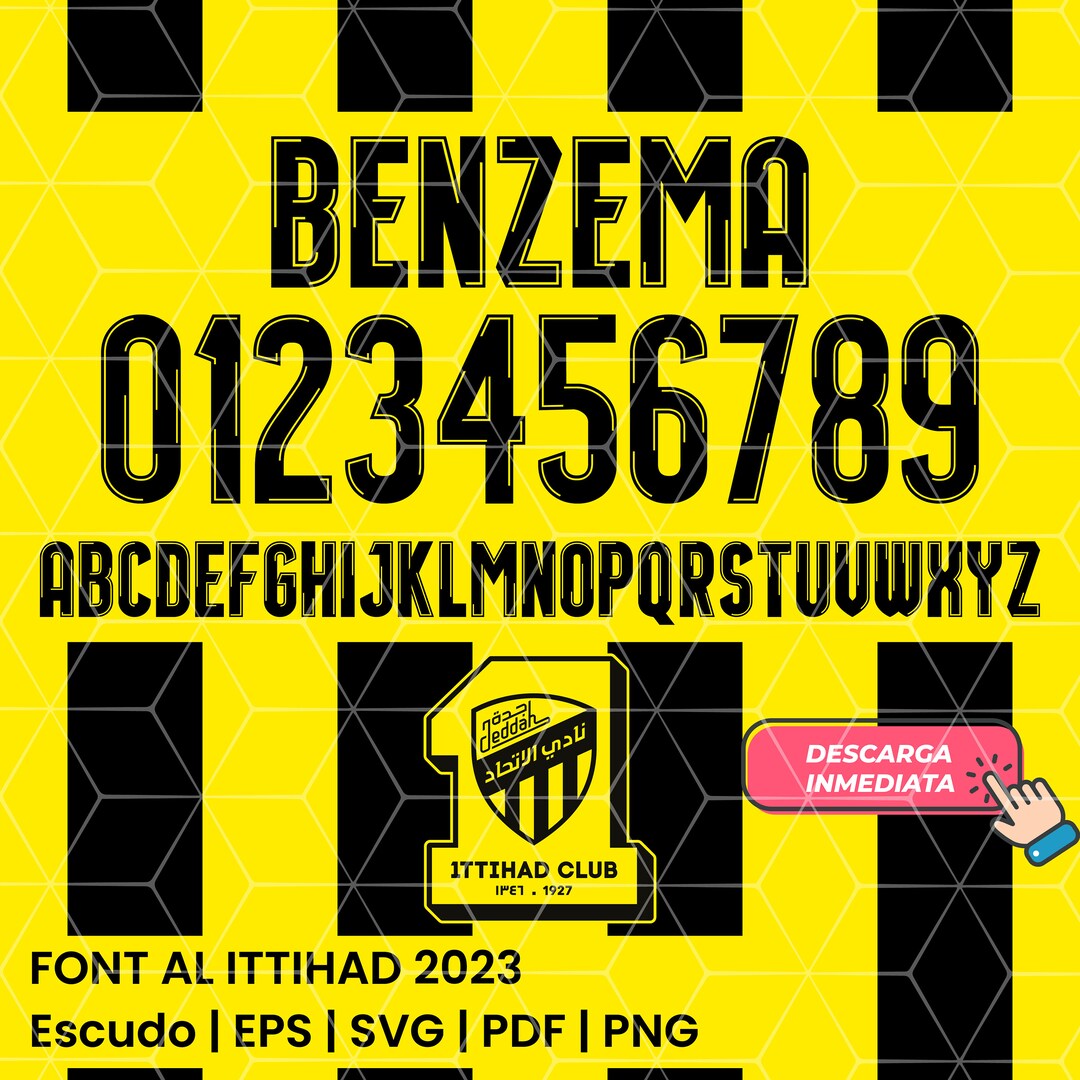 Pack Font Vector AL ITTIHAD 2023/2024 Shield/logo in SVG Png Eps Pdf ...