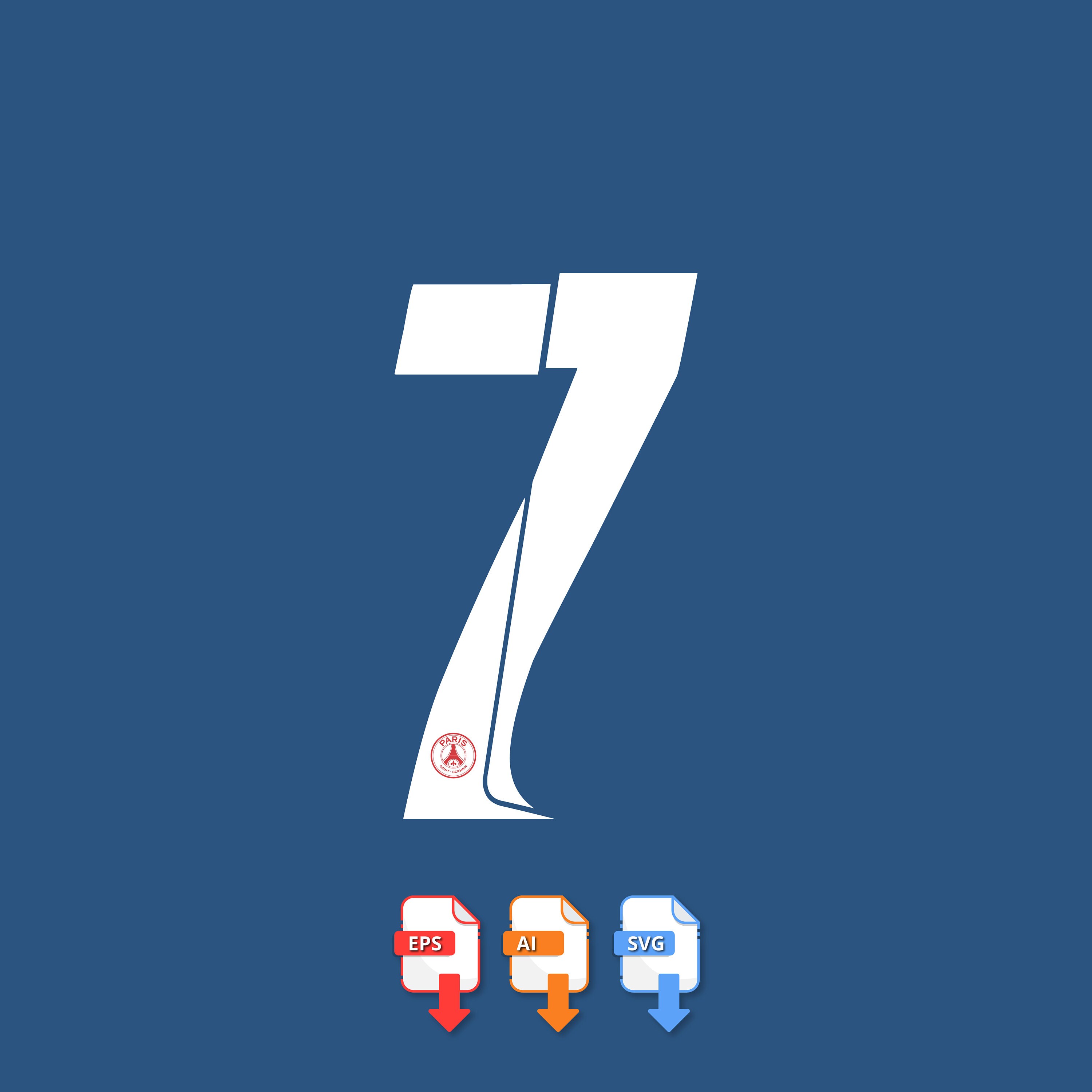 Police Vector PSG Paris Saint Germain 2023/24 UCL, Police de maillot de ...