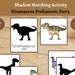 Dinosaurus Prehistoric.part3- Shadow Matching Cards, Montessori Toddler ...