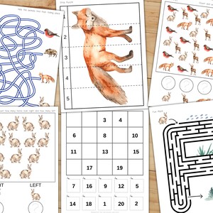 Winter in the Forest - ACTIVITY Pack, Handwriting, Homeschool Printable ...
