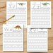 Alphabet Writing - Dinosaurs Worksheets : ABC Writing Practice for ...