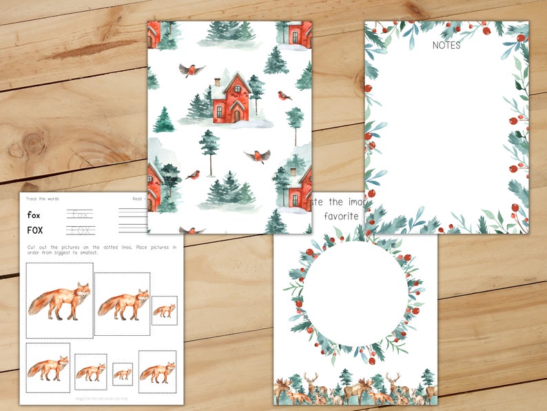 Winter in the Forest - ACTIVITY Pack, Handwriting, Homeschool Printable ...