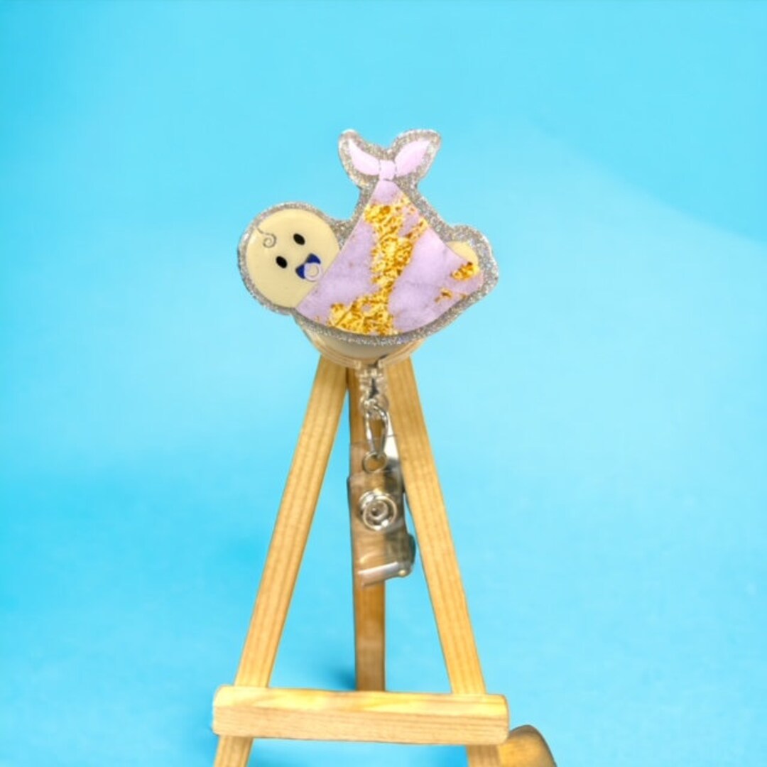 OB Baby Badge Reel, Interchangeable Badge Reel, OB Nursing Badge Reel ...