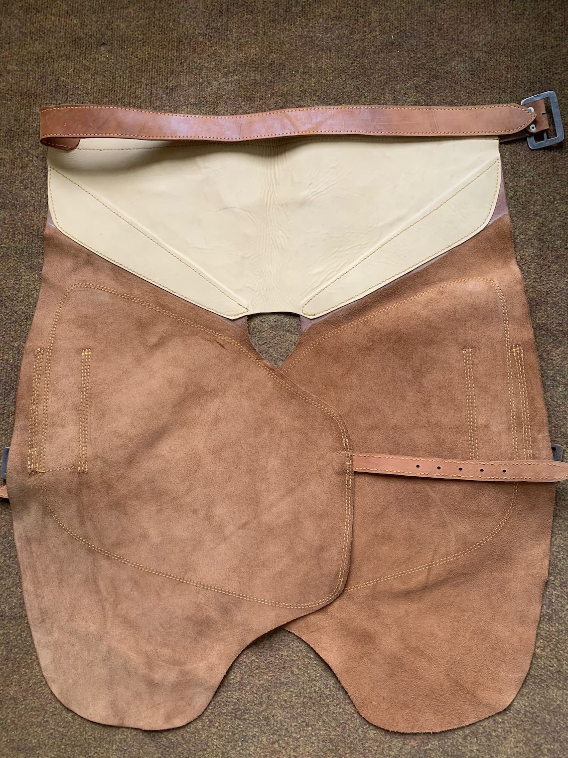 Leather Farrier Apron for Horseshoeing / Chainsaw Chaps - Full Grain ...
