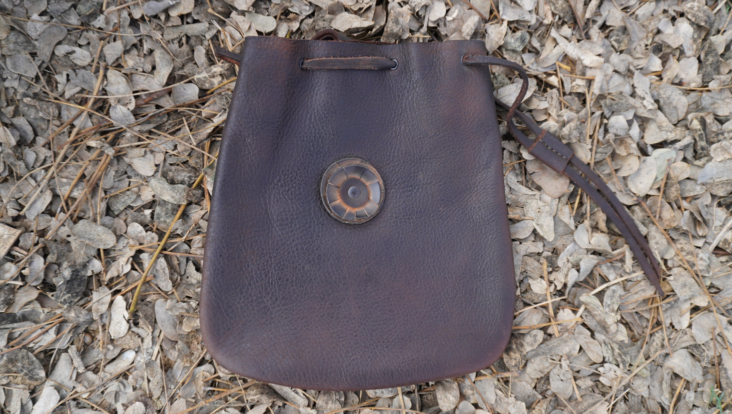 Raven Leather Sporran Bag / Leather Rune Bag /medieval Coin Pouch ...