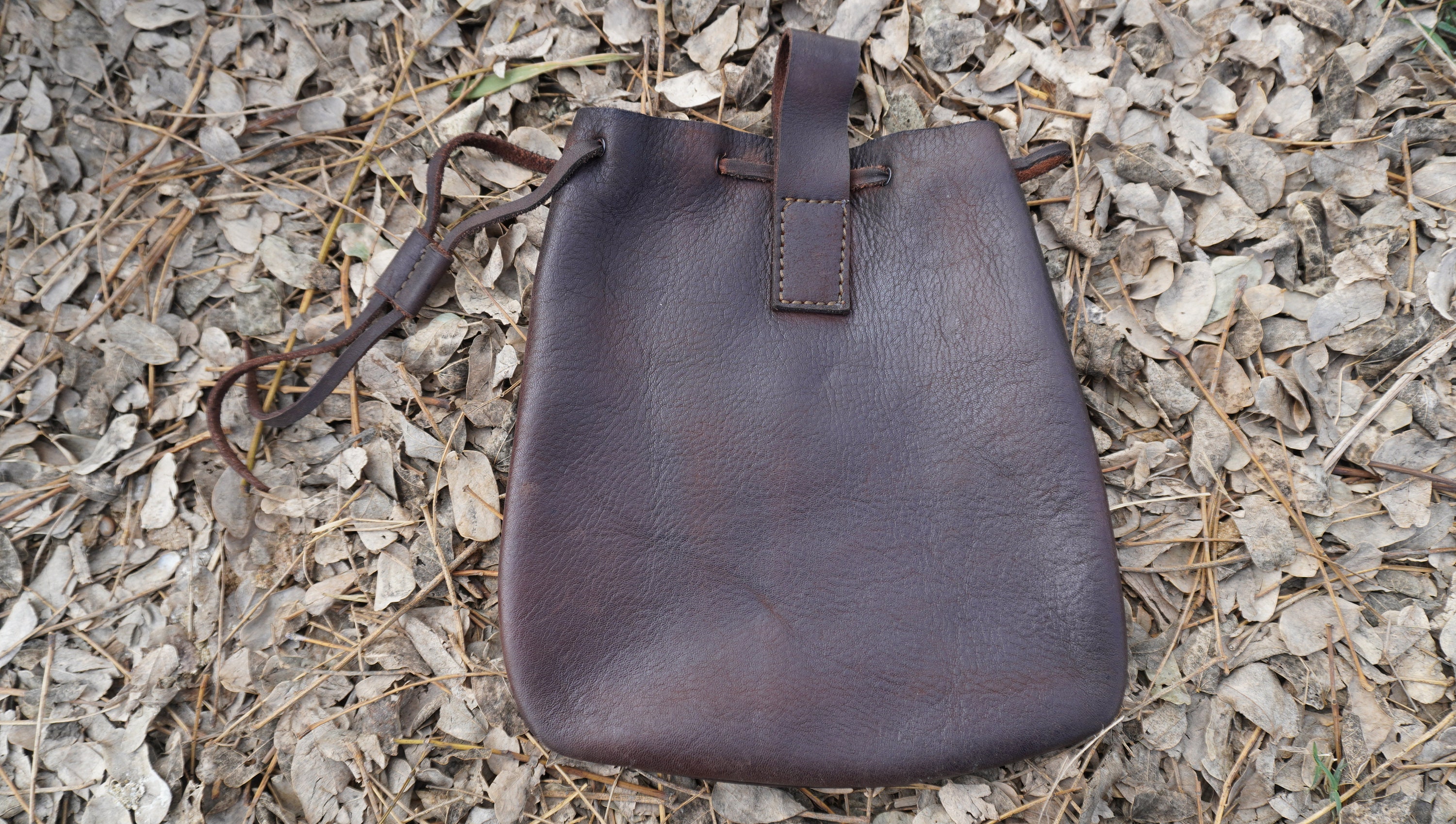 Raven Leather Sporran Bag / Leather Rune Bag /medieval Coin Pouch ...