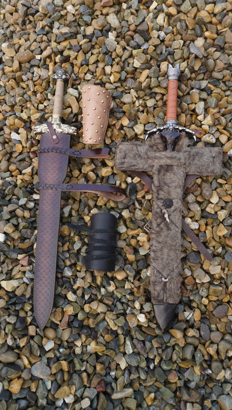 Atlantean Sword Conan Barbarian Sword With Antique Leather Sheath ...