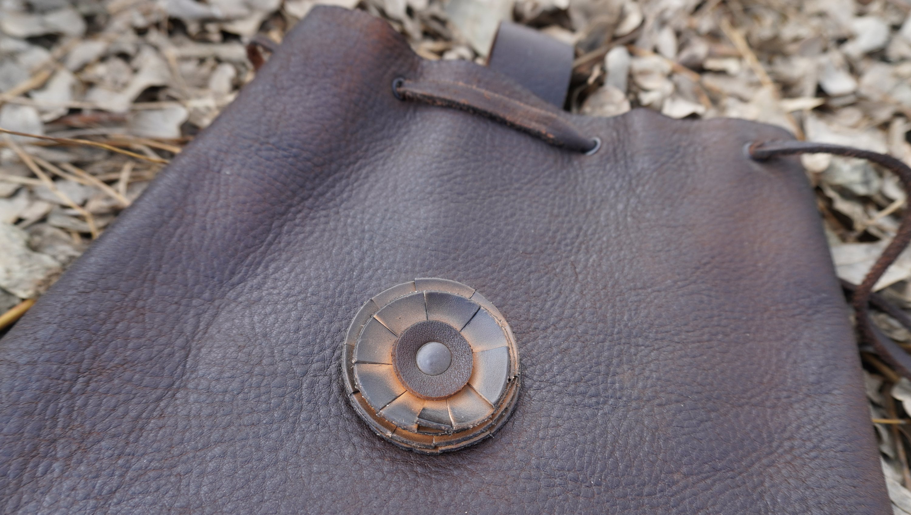 Raven Leather Sporran Bag / Leather Rune Bag /medieval Coin Pouch ...