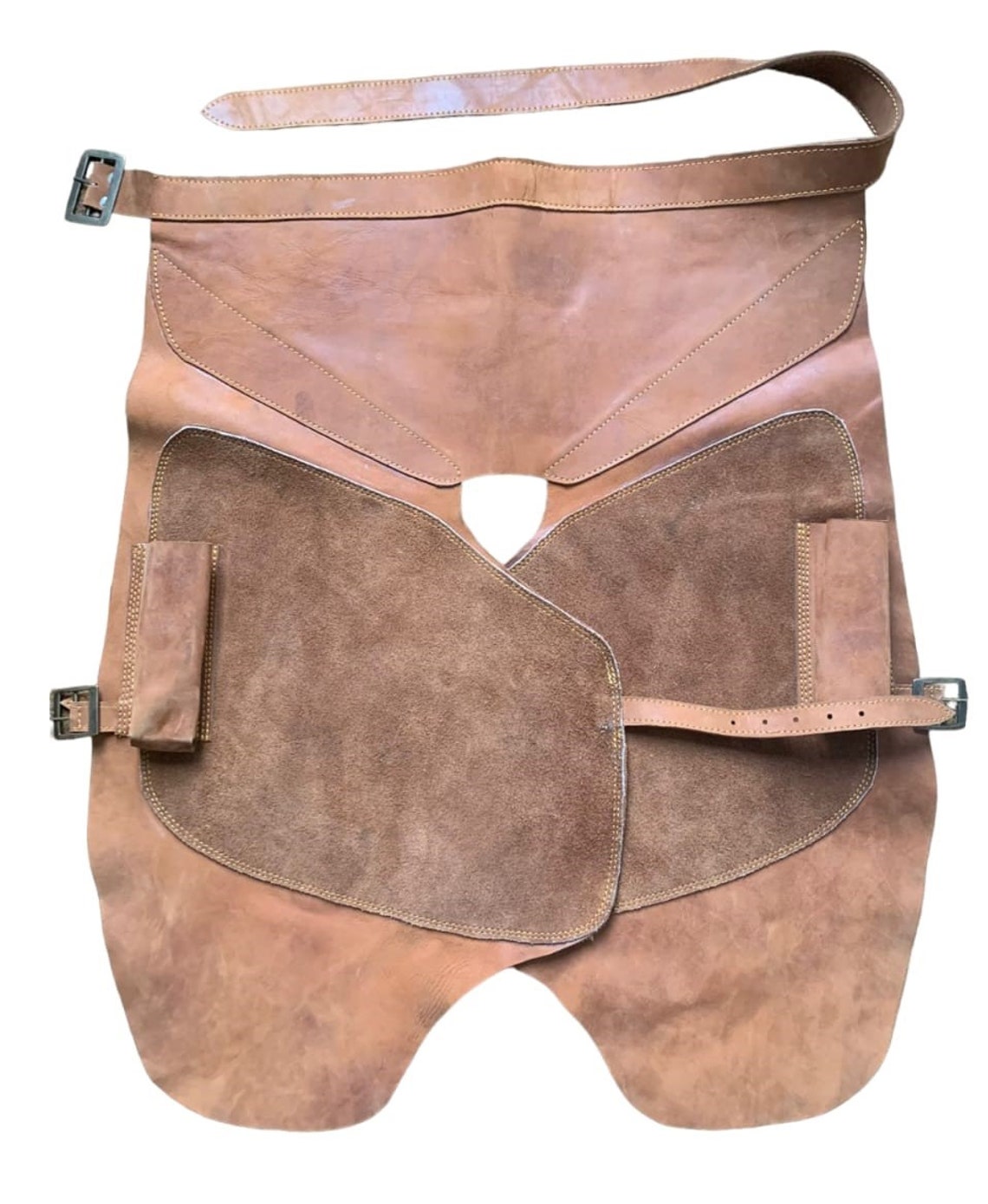 Leather Farrier Apron for Horseshoeing / Chainsaw Chaps - Full Grain ...