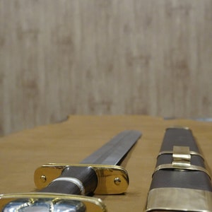 Minerva Authentic Hand Made Viking Sword, Damascus Real Kings Sword ...