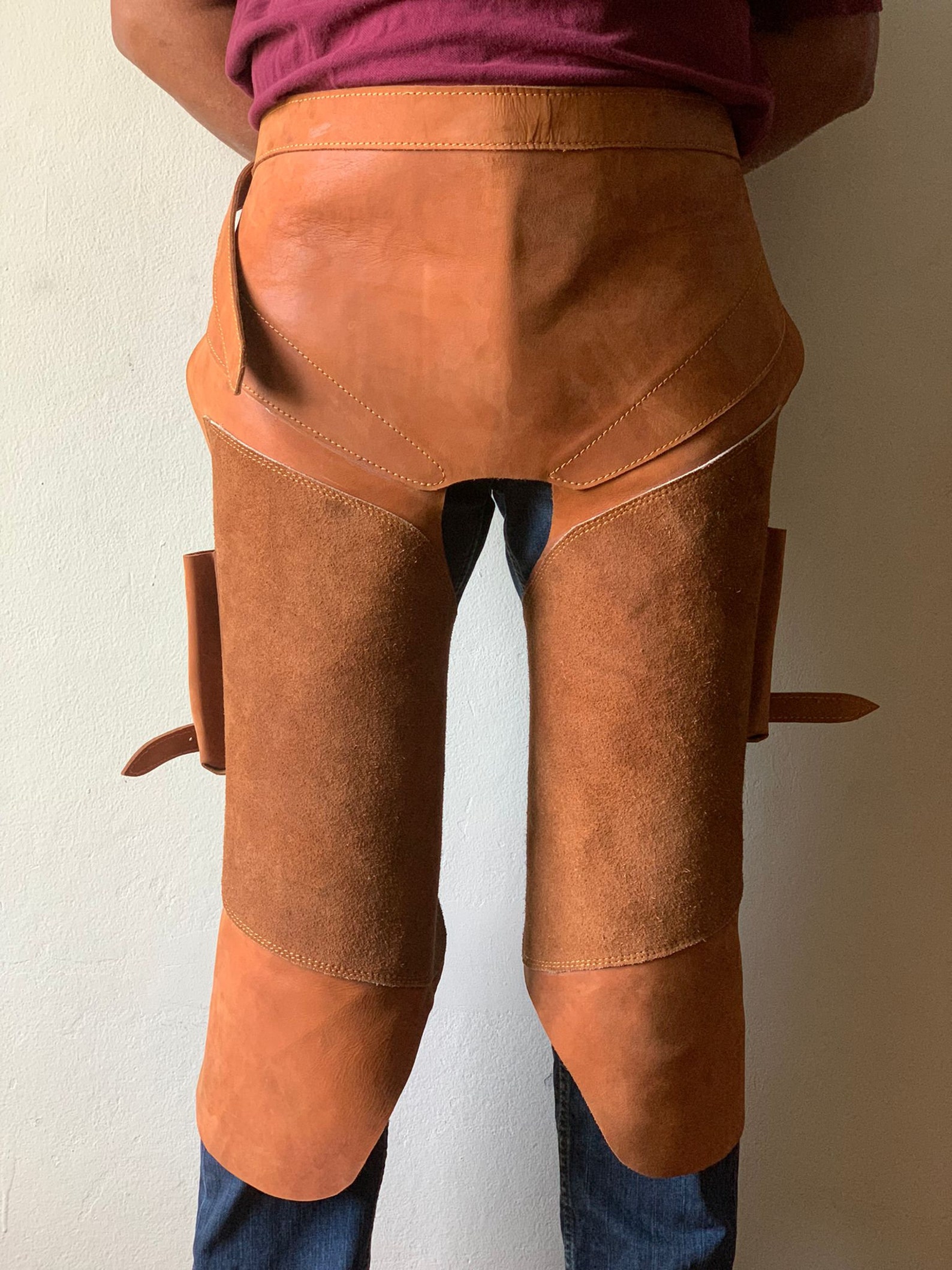 Leather Farrier Apron for Horseshoeing / Chainsaw Chaps - Full Grain ...