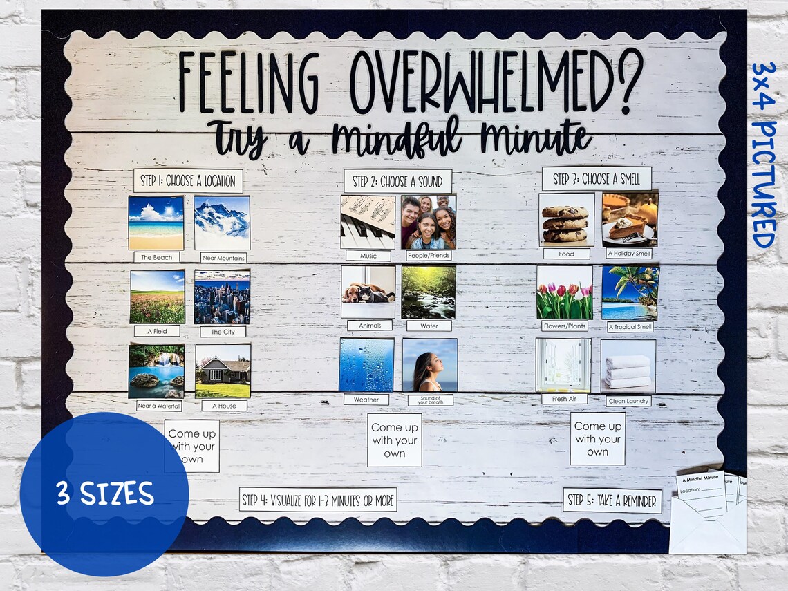 Mindfulness Bulletin Board School Social Work or School - Etsy