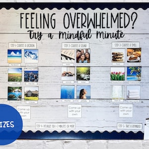 Mindfulness Bulletin Board School Social Work or School Counseling ...