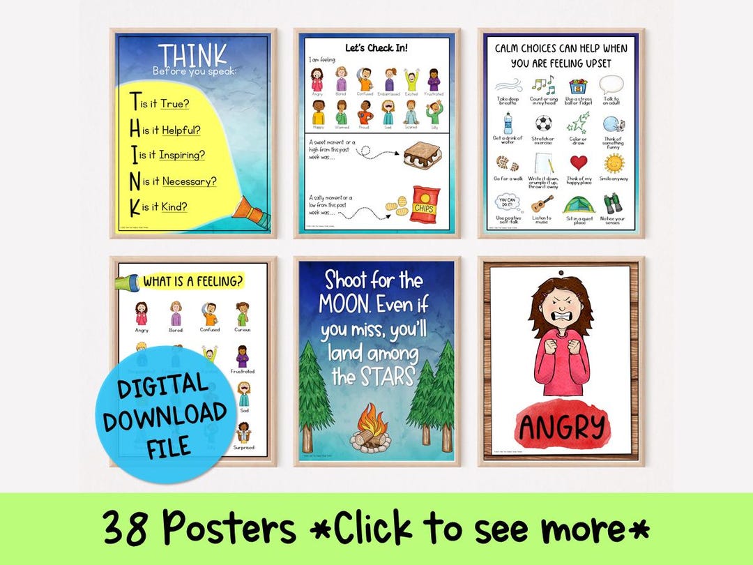 School Counseling Office Decor Posters or School Social Worker Office ...