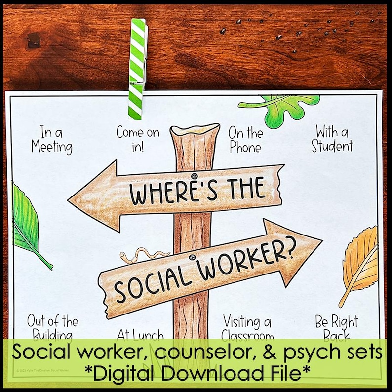 Where is the Counselor Sign, Where is the Social Worker Sign, Where is ...