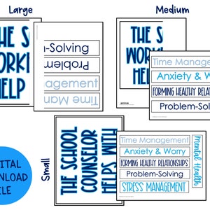 Counseling Bulletin Board Collage Roles of a Social Worker or Roles of ...