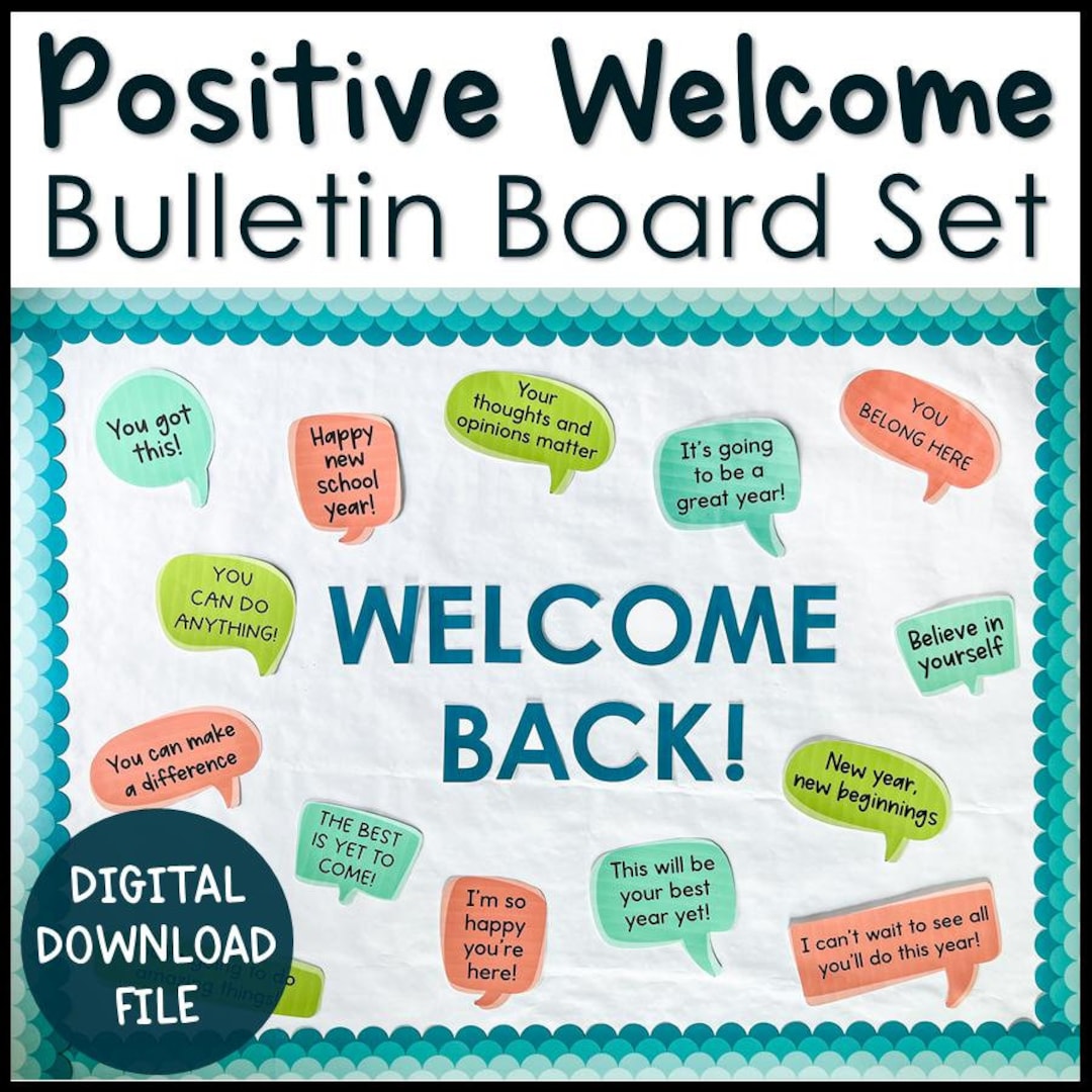 Welcome Back Bulletin Board or Counseling Bulletin Board for Back to ...