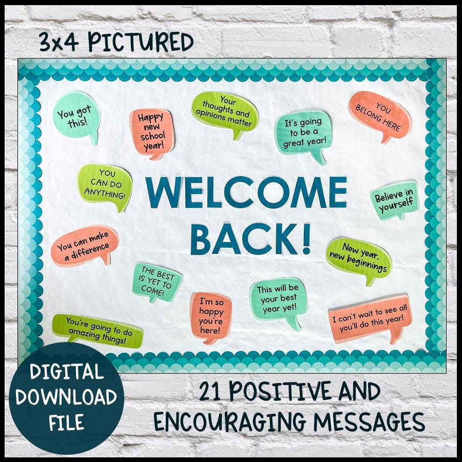Welcome Back Bulletin Board or Counseling Bulletin Board for Back to ...
