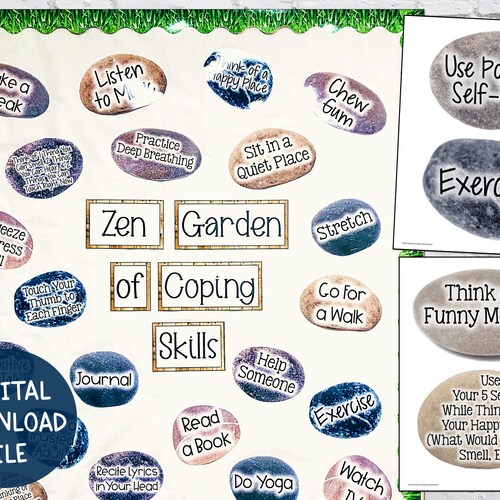 Stress Bulletin Board School Social Work or School Counseling - Etsy