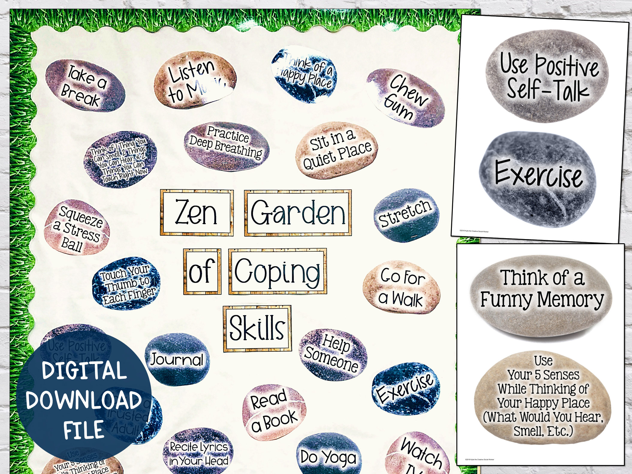 Coping Skills Bulletin Board School Social Work or School - Etsy Australia