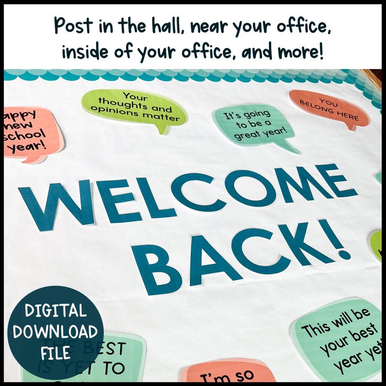 Welcome Back Bulletin Board or Counseling Bulletin Board for Back to ...