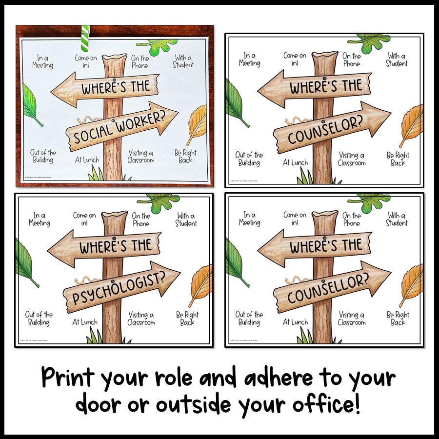 Where is the Counselor Sign, Where is the Social Worker Sign, Where is ...