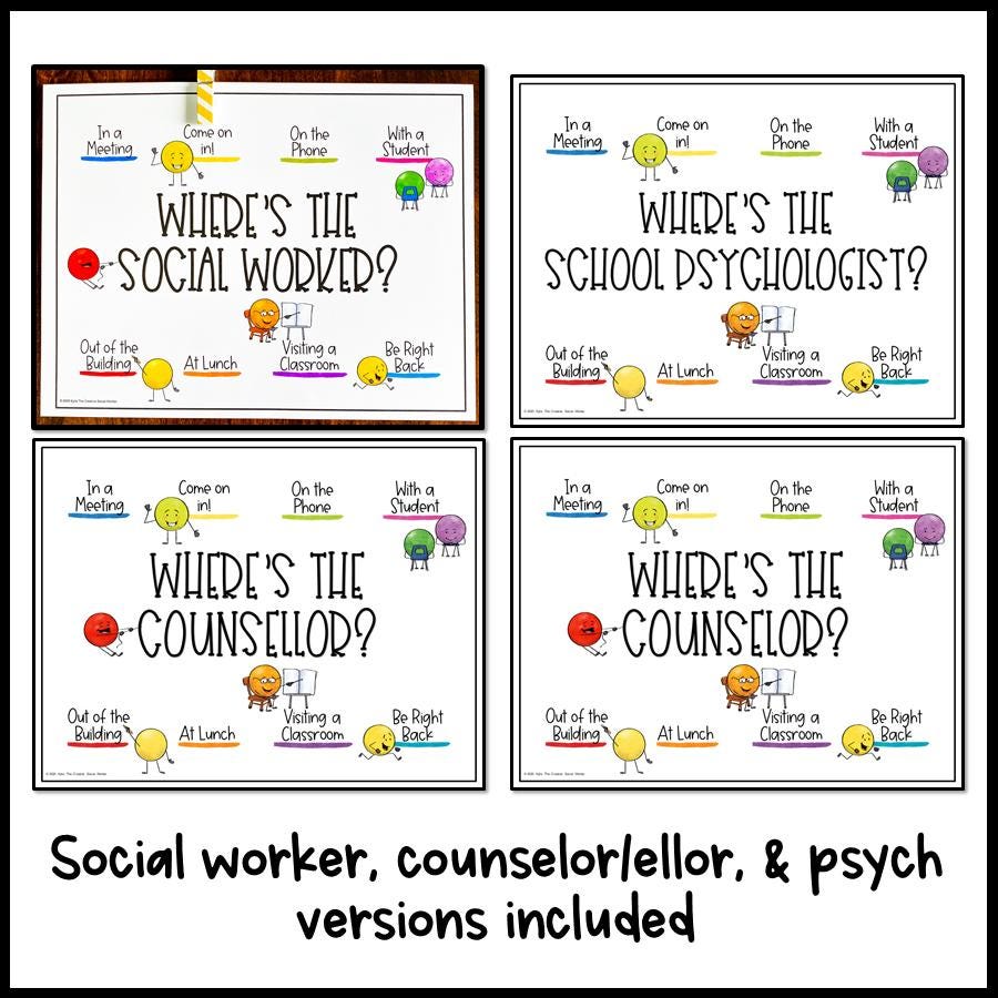 Where is the Counselor Sign, Where is the Social Worker Sign, Where is ...