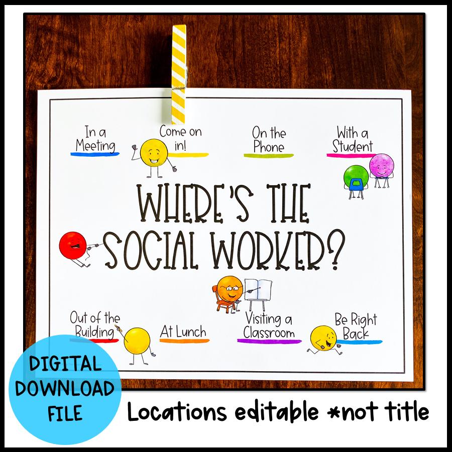 Where is the Counselor Sign, Where is the Social Worker Sign, Where is ...
