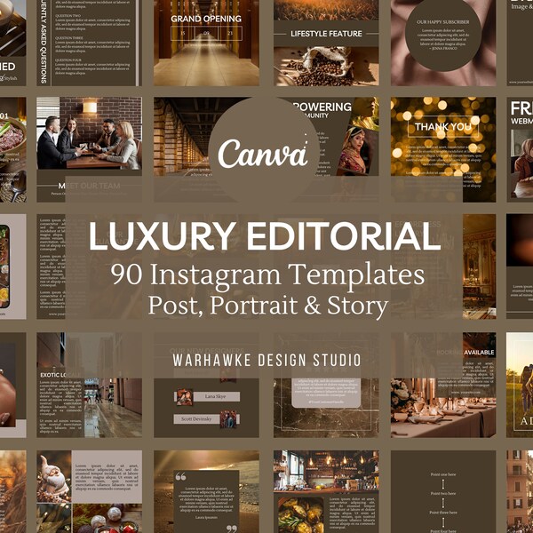 Instagram Magazine Template - Etsy