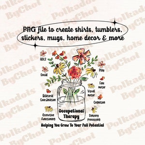 OT Flower PNG, Occupational Therapy Png, Occupational Therapist, OT Png ...