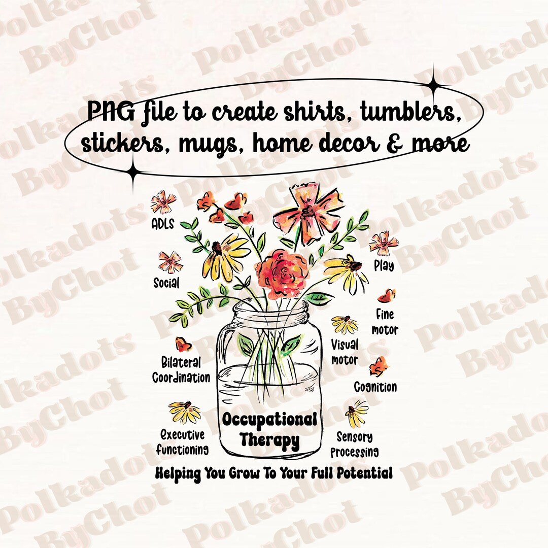 OT Flower PNG, Occupational Therapy Png, Occupational Therapist, OT Png ...