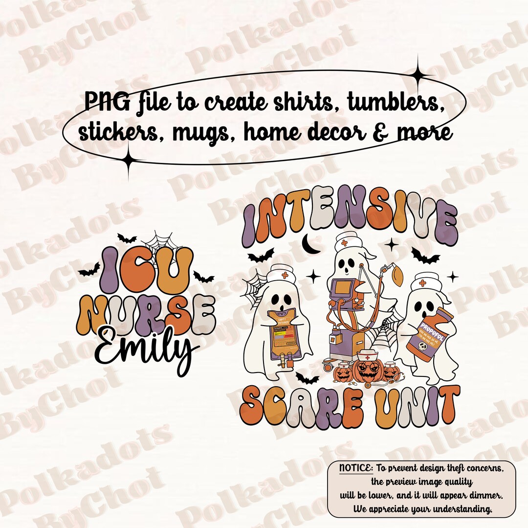 Nurse Halloween Png, Halloween ICU Nurse Png, Intensive Care Unit Nurse ...