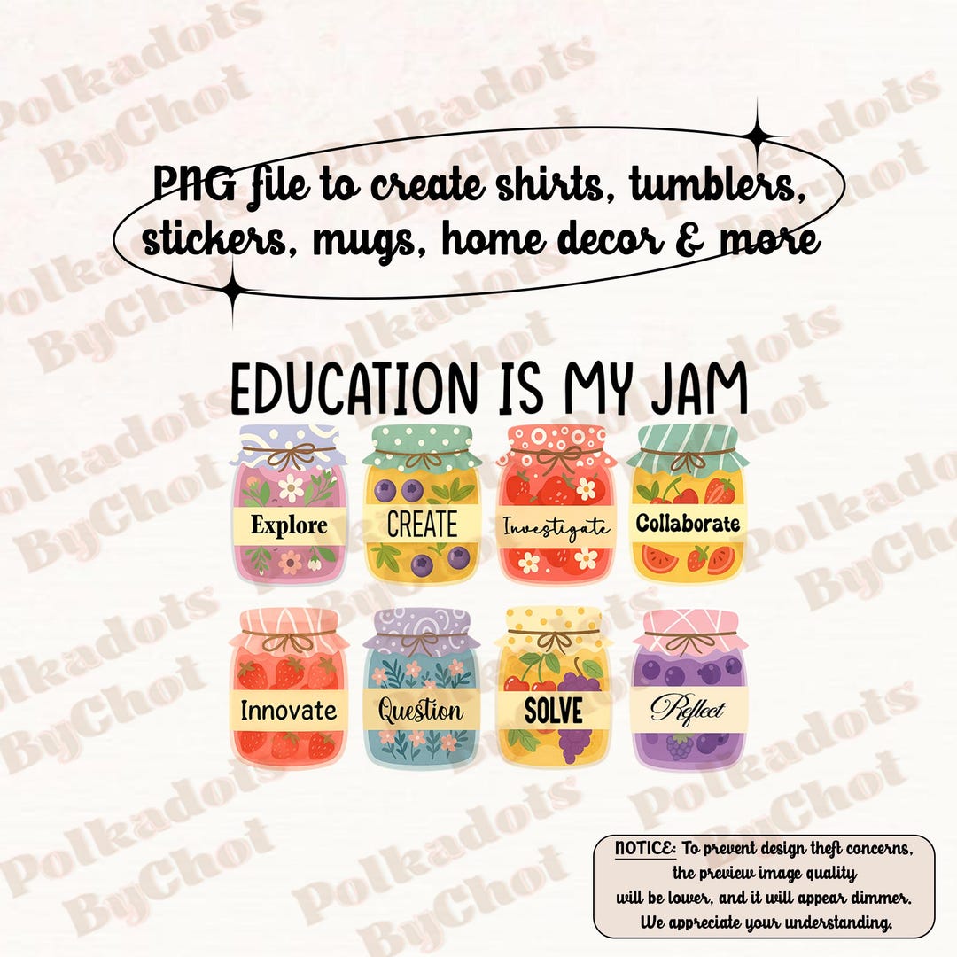 Educator Png, Education is My Jam Png, Educator Gift, Teacher Png ...