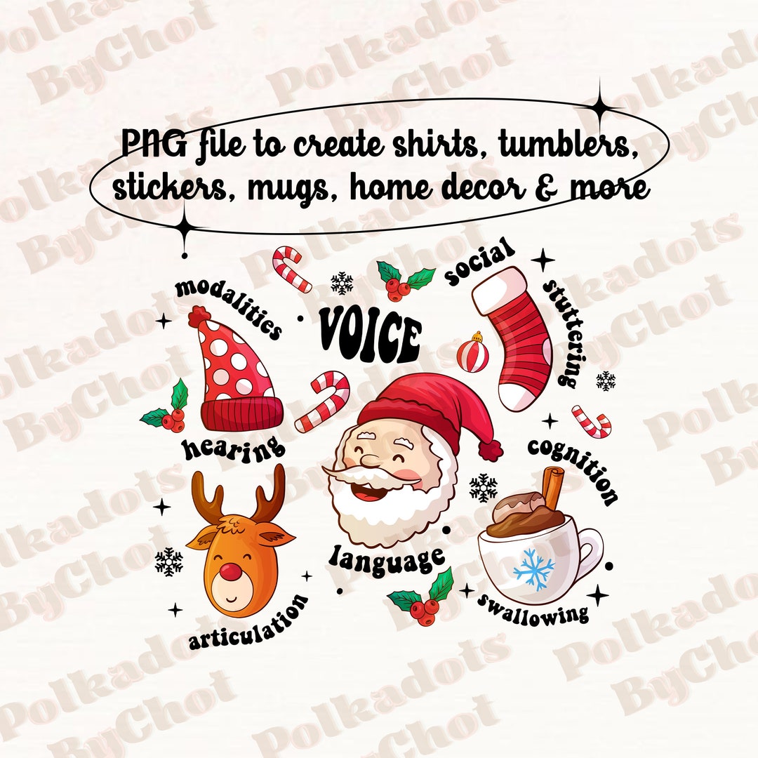 Christmas Speech Therapy Png, Speech Language Pathologist, Slp Png ...