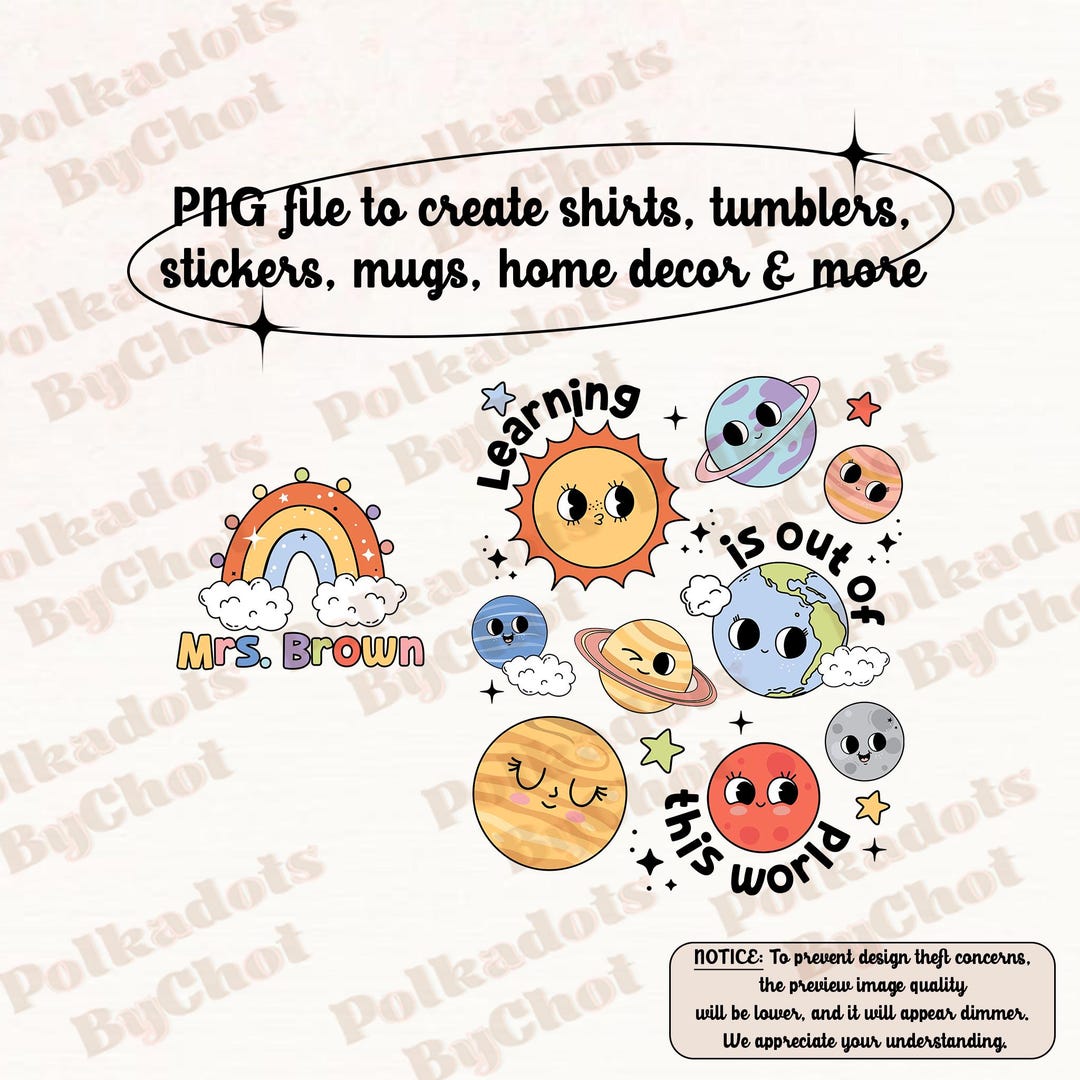 Teacher Png Solar System Back to School Png for Teacher Outer Space ...