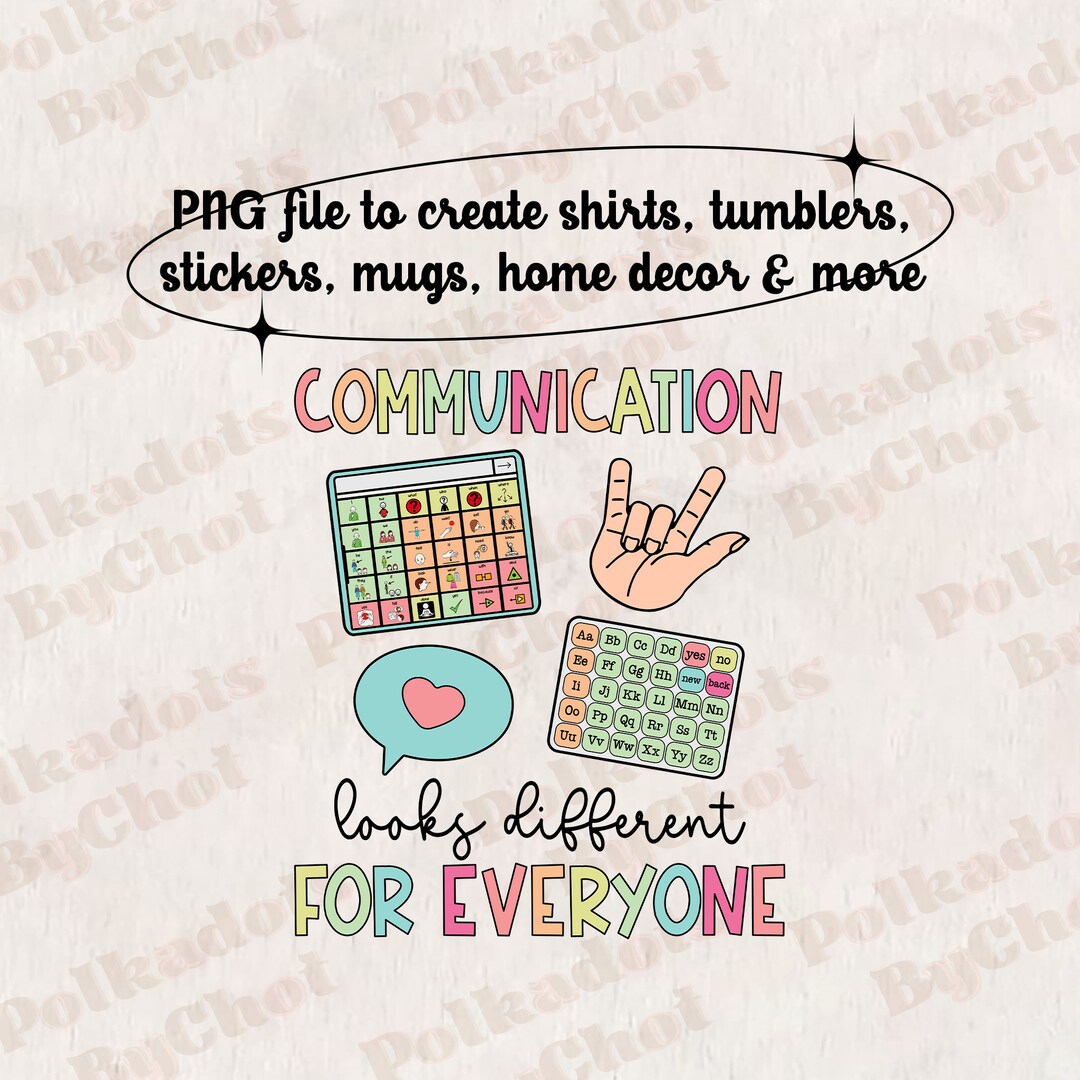 Communication Looks Different PNG, Speech Language Pathologist Png, SLP ...