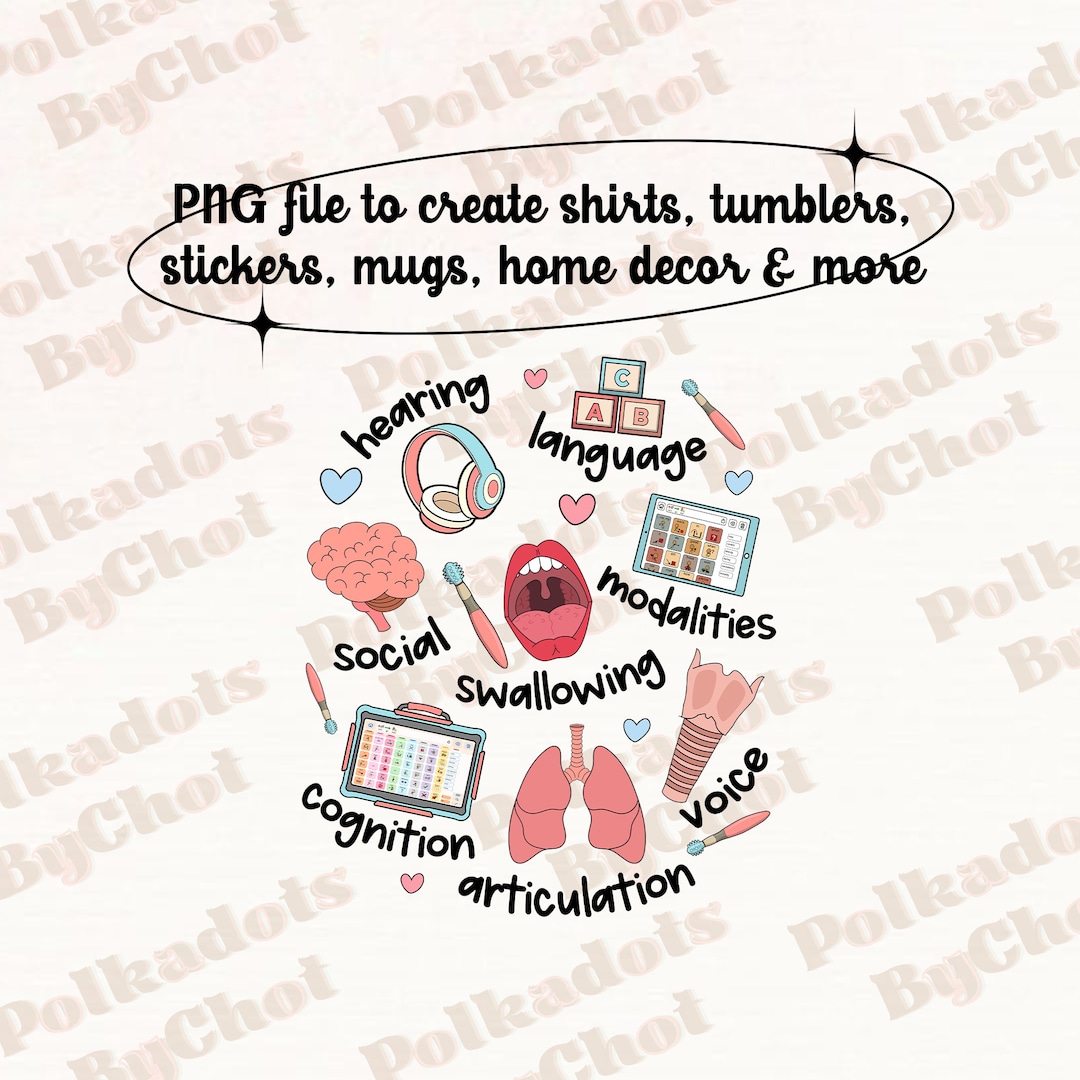 Speech Therapy SLP Png, SLP Png, AAC Speech Language Pathologist Png, Speech Therapy Therapist ...